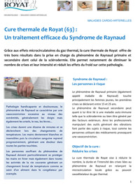 Un traitement efficace du Syndrome de Raynaud, à Royat-Chamalières
